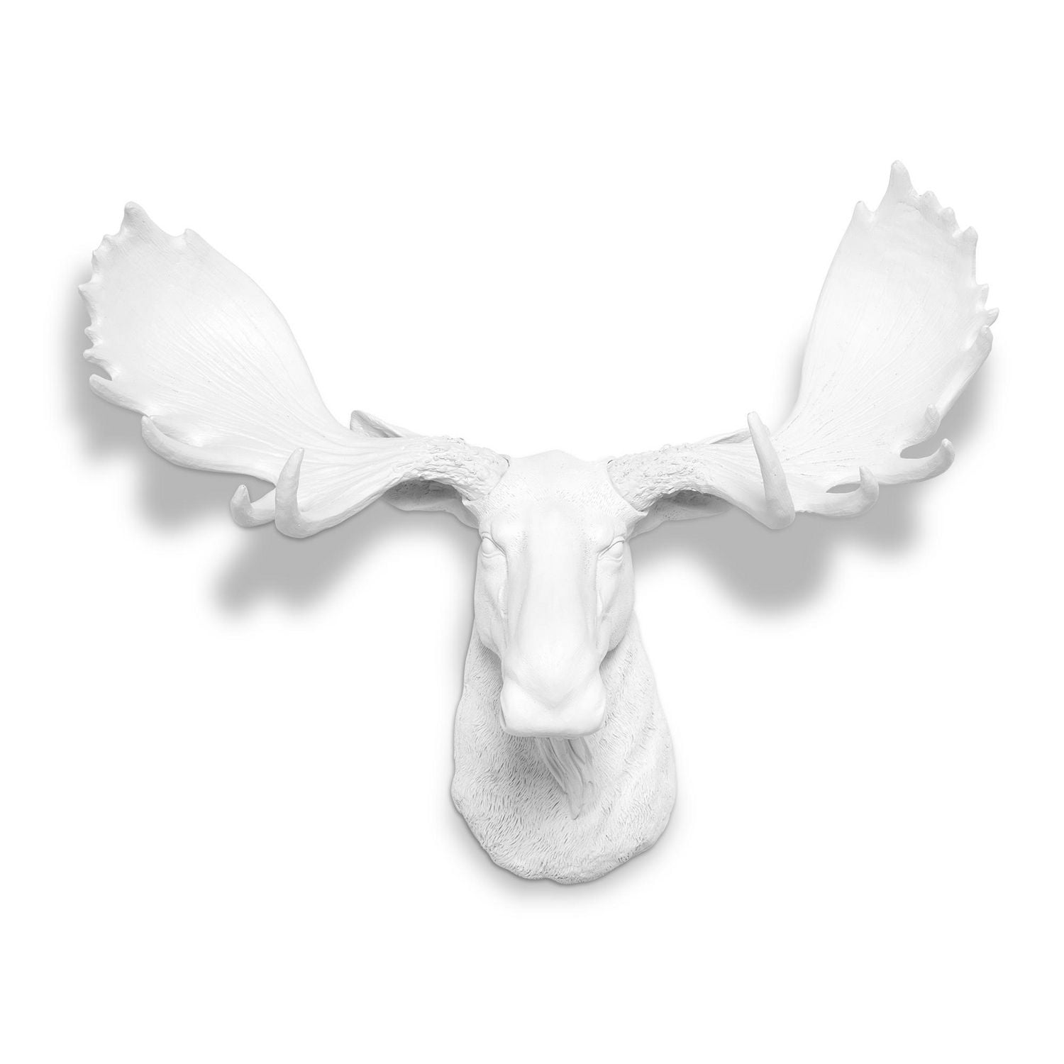 White Moose Head Wall Mount
