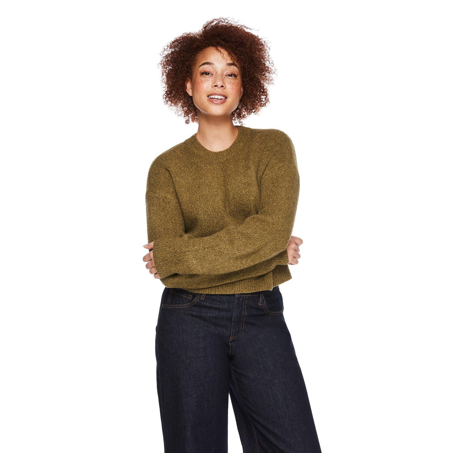 Click here for George Womens Cropped Crew Neckline Sweater M prices