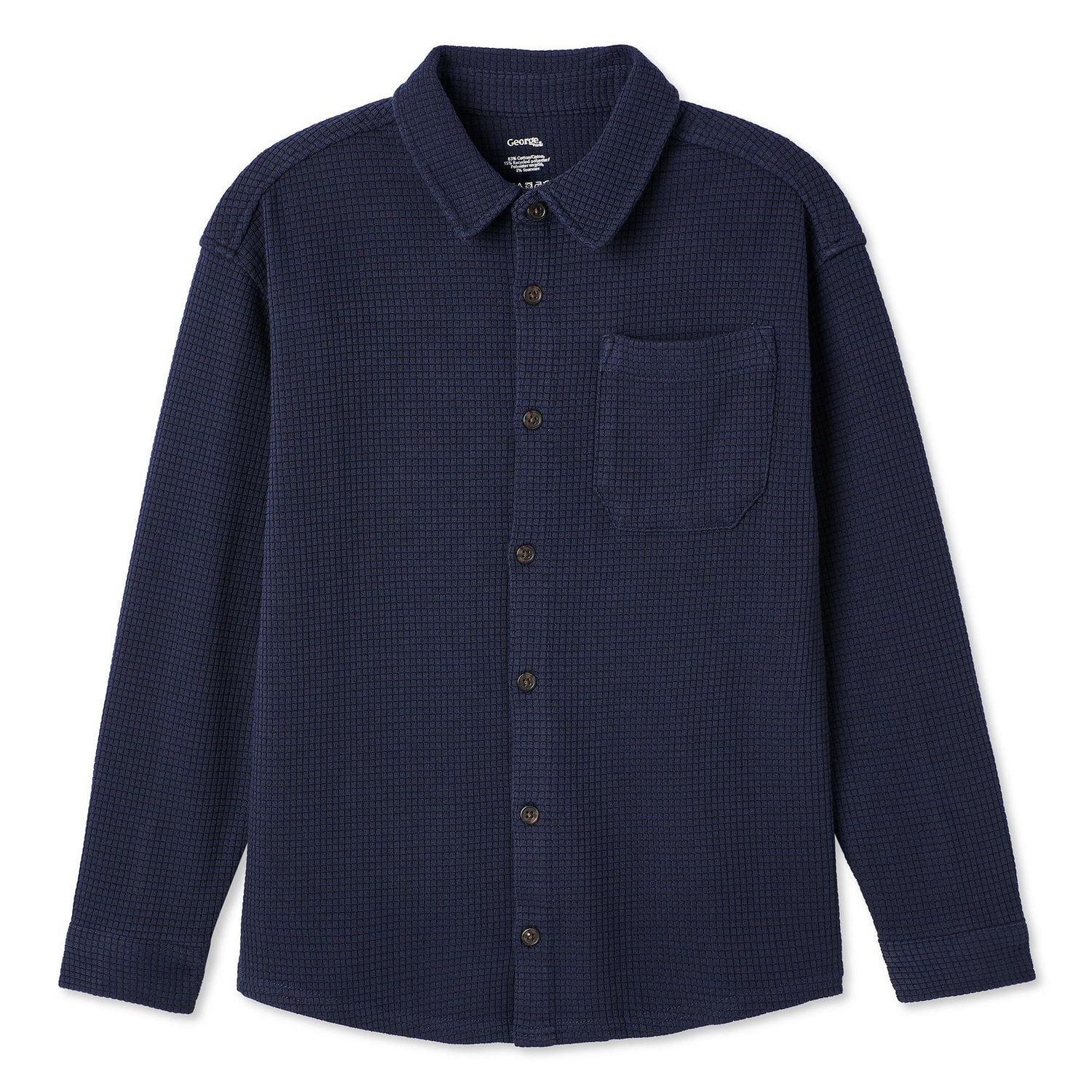 Click here for George Boys Waffle Button-Up Shirt Xs prices