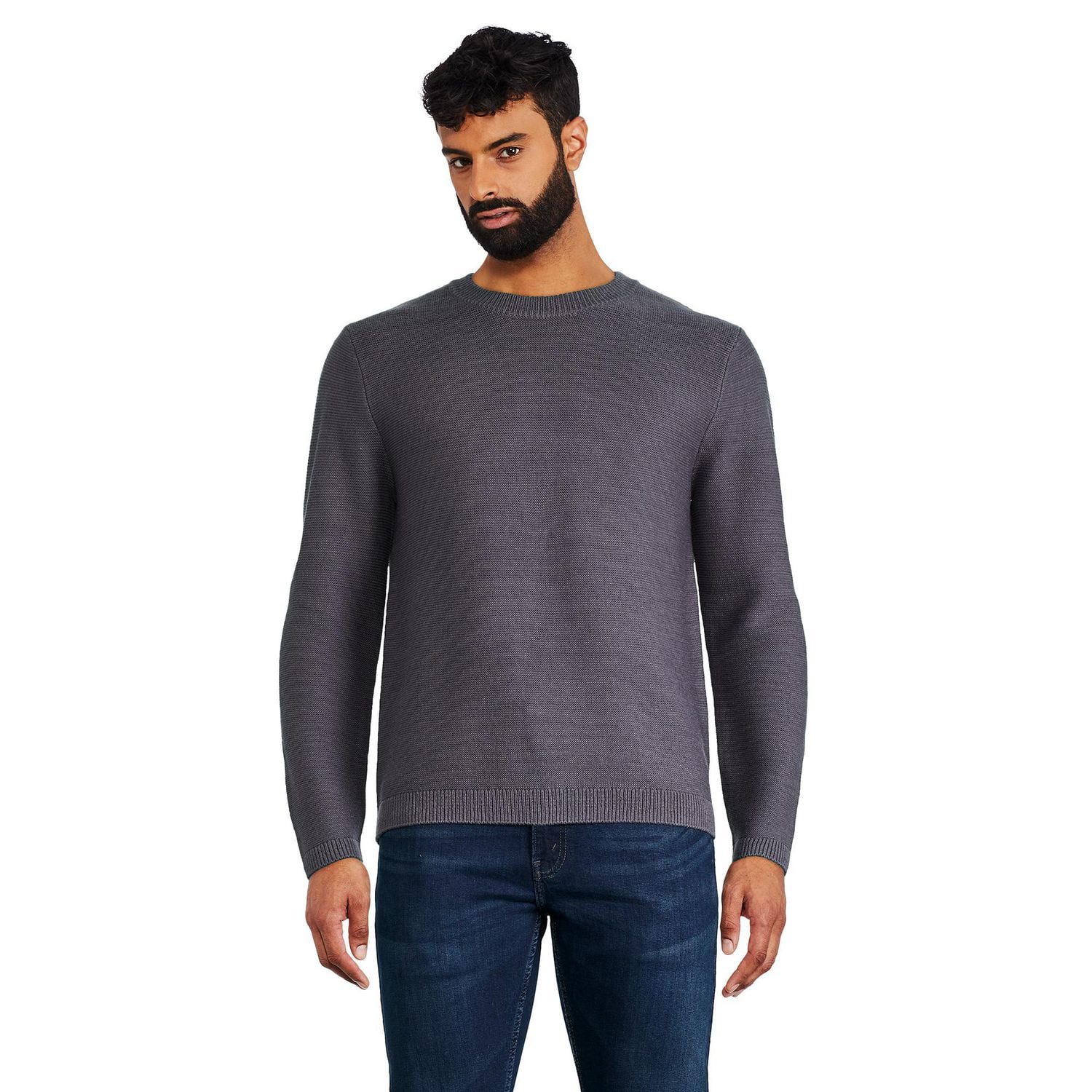 Click here for George Mens Textured Crew Neckline Popover Xxl prices