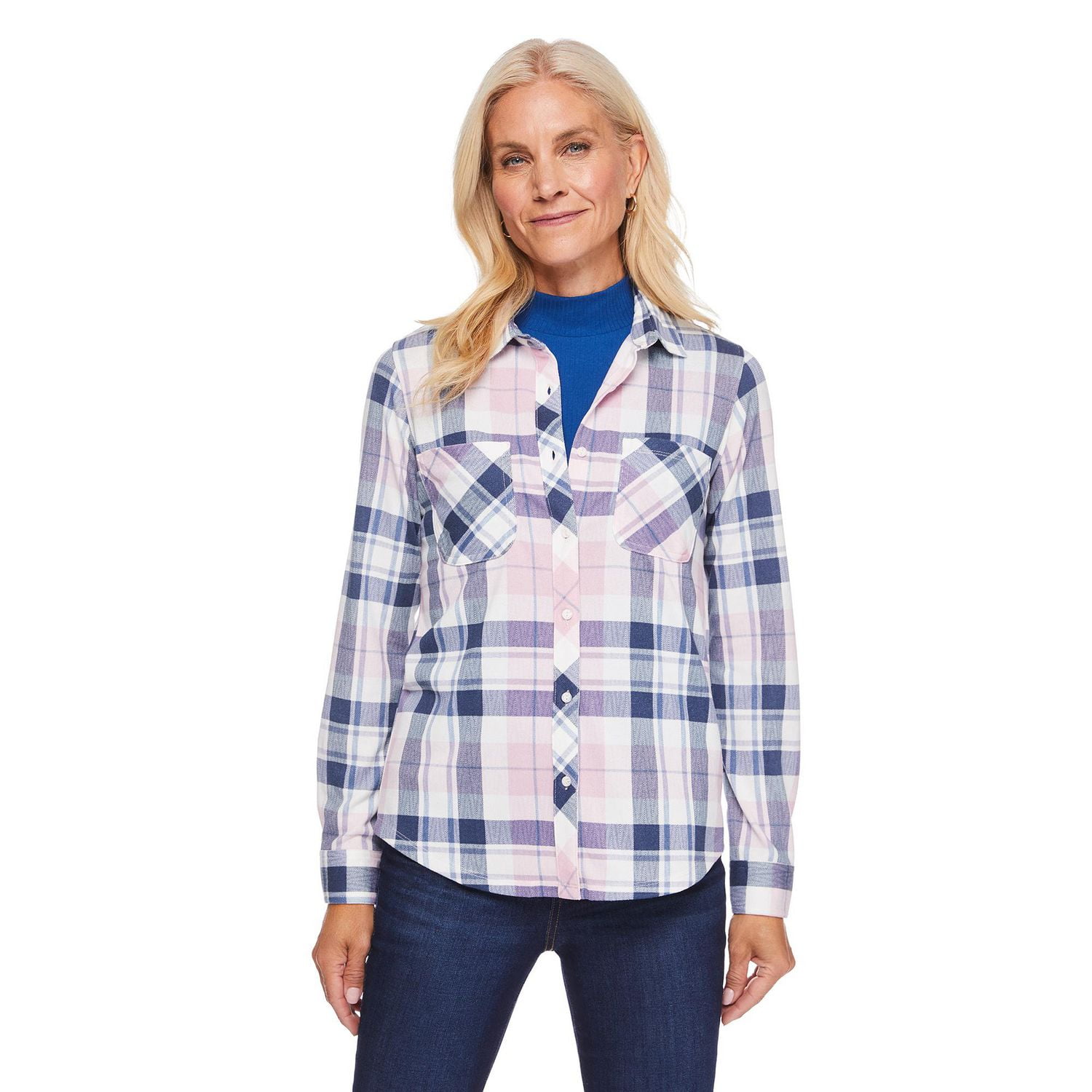 Click here for Iyla Womens Hacci Plaid Shirt M prices