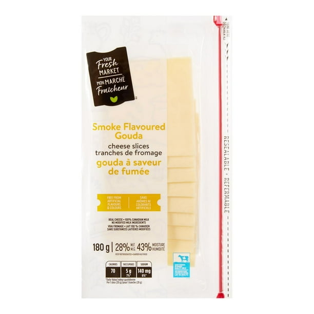 Your Fresh Market Smoked Flavour Gouda Cheese, 180 g - Walmart.ca