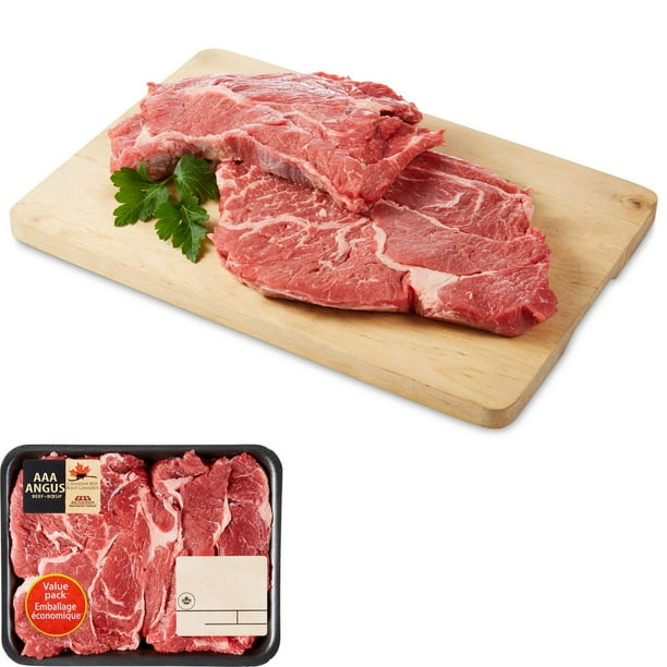 Beef Boneless Blade Steak, Your Fresh Market, 2-3 pieces per tray, AAA ...