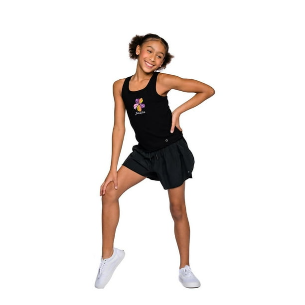 Justice Girls Black Beauty Shorts - Walmart.ca