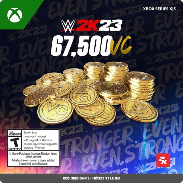 WWE 2K23: 67,500 Virtual Currency Pack - Xbox Series X|S [Digital Code ...