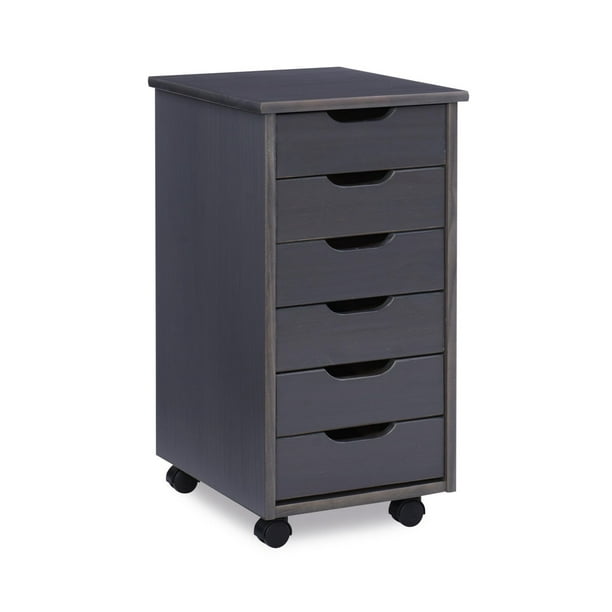 Craydon Six-Drawer Rolling Storage Cart, Grey - Walmart.ca
