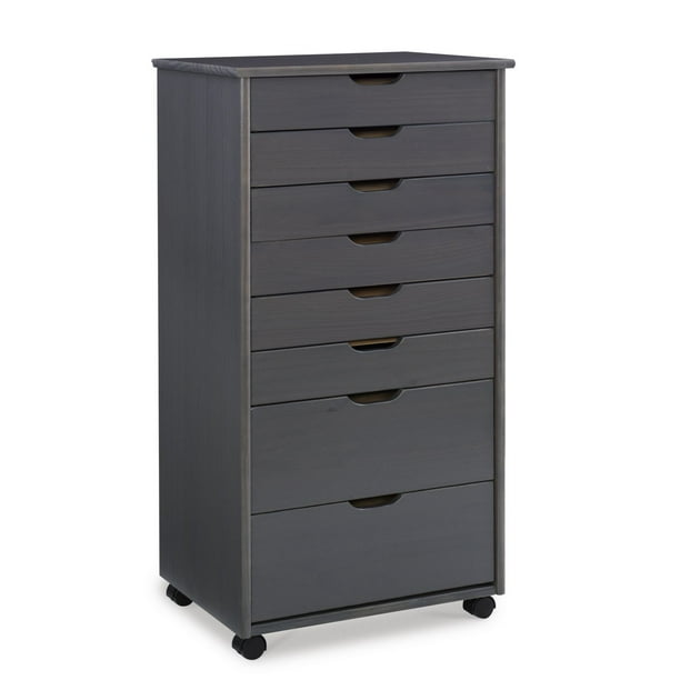 Craydon Eight-Drawer Rolling Storage Cart, Grey - Walmart.ca