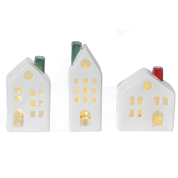Led Ceramic House Set Of 3 - Walmart.ca