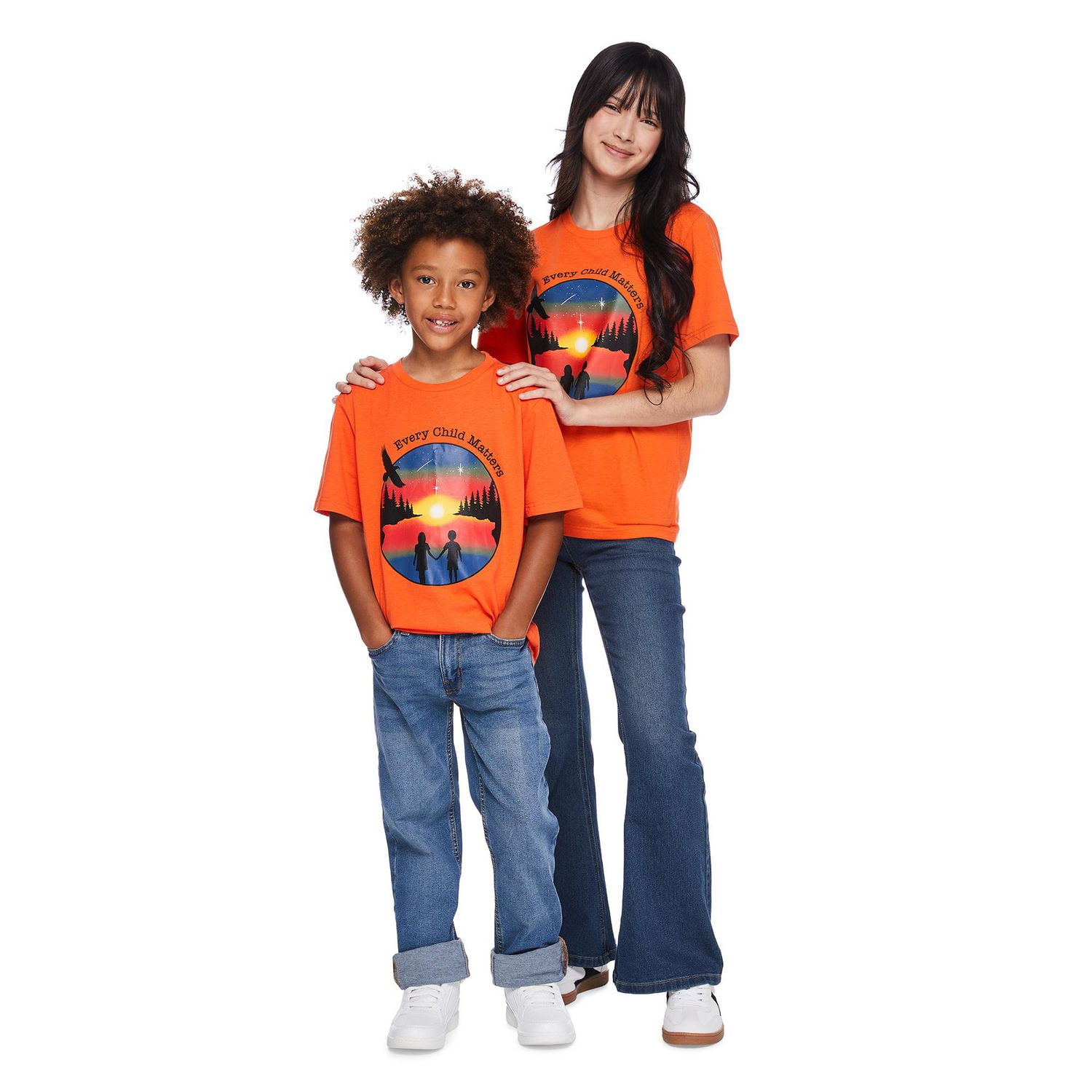 Click here for Indigenous Proud Kids Gender Inclusive Tee - Engli... prices