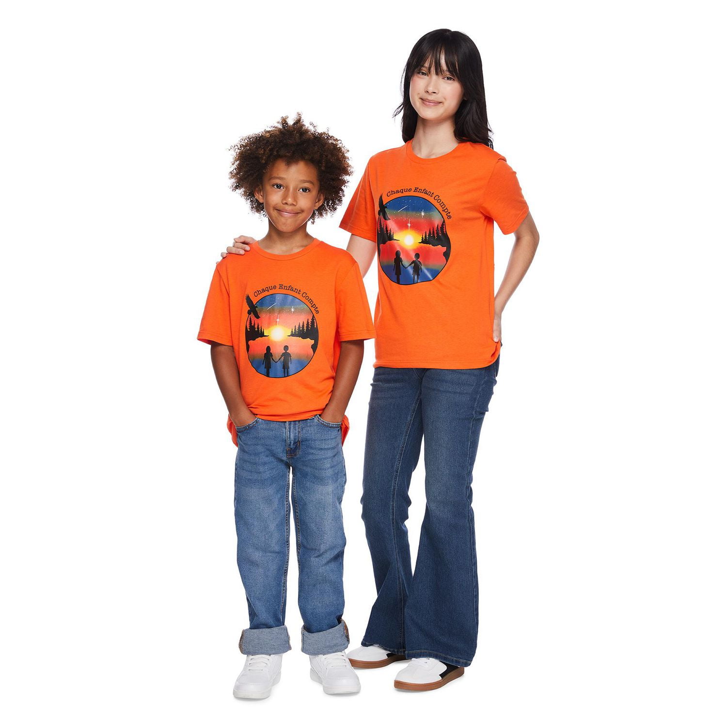 Click here for Indigenous Proud Kids Gender Inclusive Tee - Frenc... prices