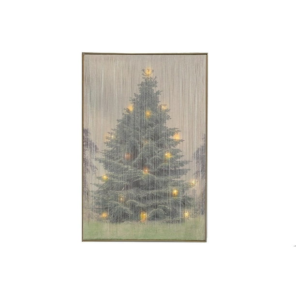 Led Thread Framed Wall Art Christmas Tree - Walmart.ca
