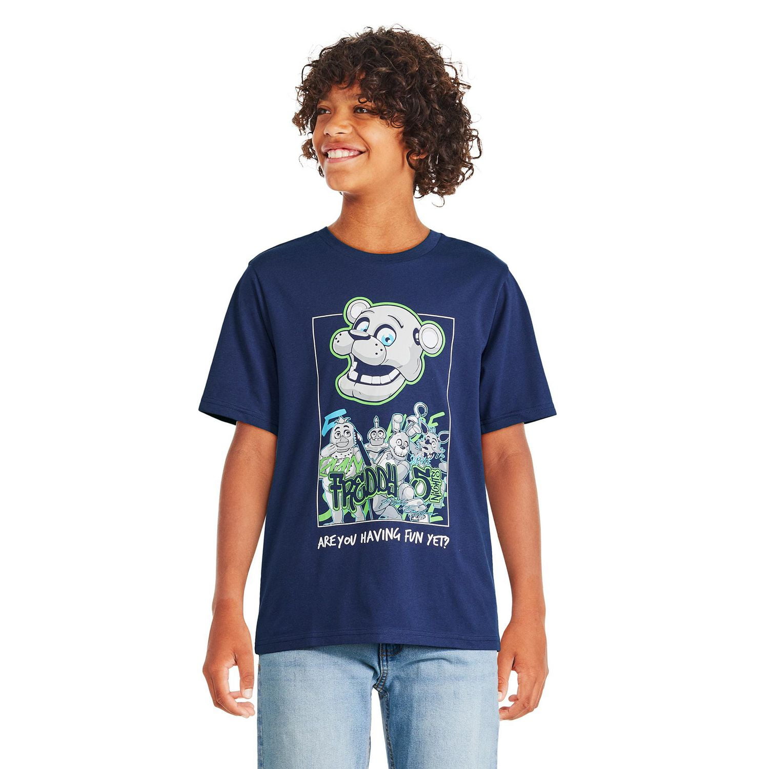 Click here for Five Nights At Freddys Boys Short Sleeve Tee M prices