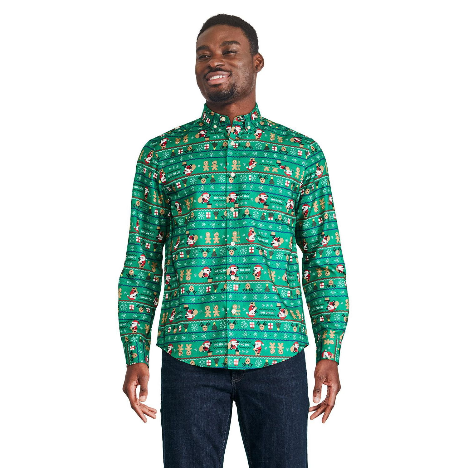 Click here for George Mens Holiday Button-Down Shirt M prices