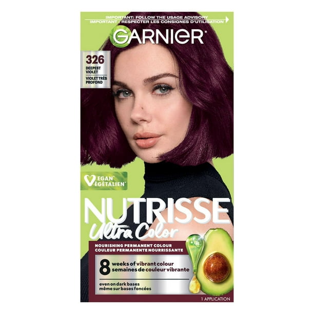 Garnier Nutrisse Ultra Color Permanent Hair Dye, Up To 8 Weeks of 100% ...