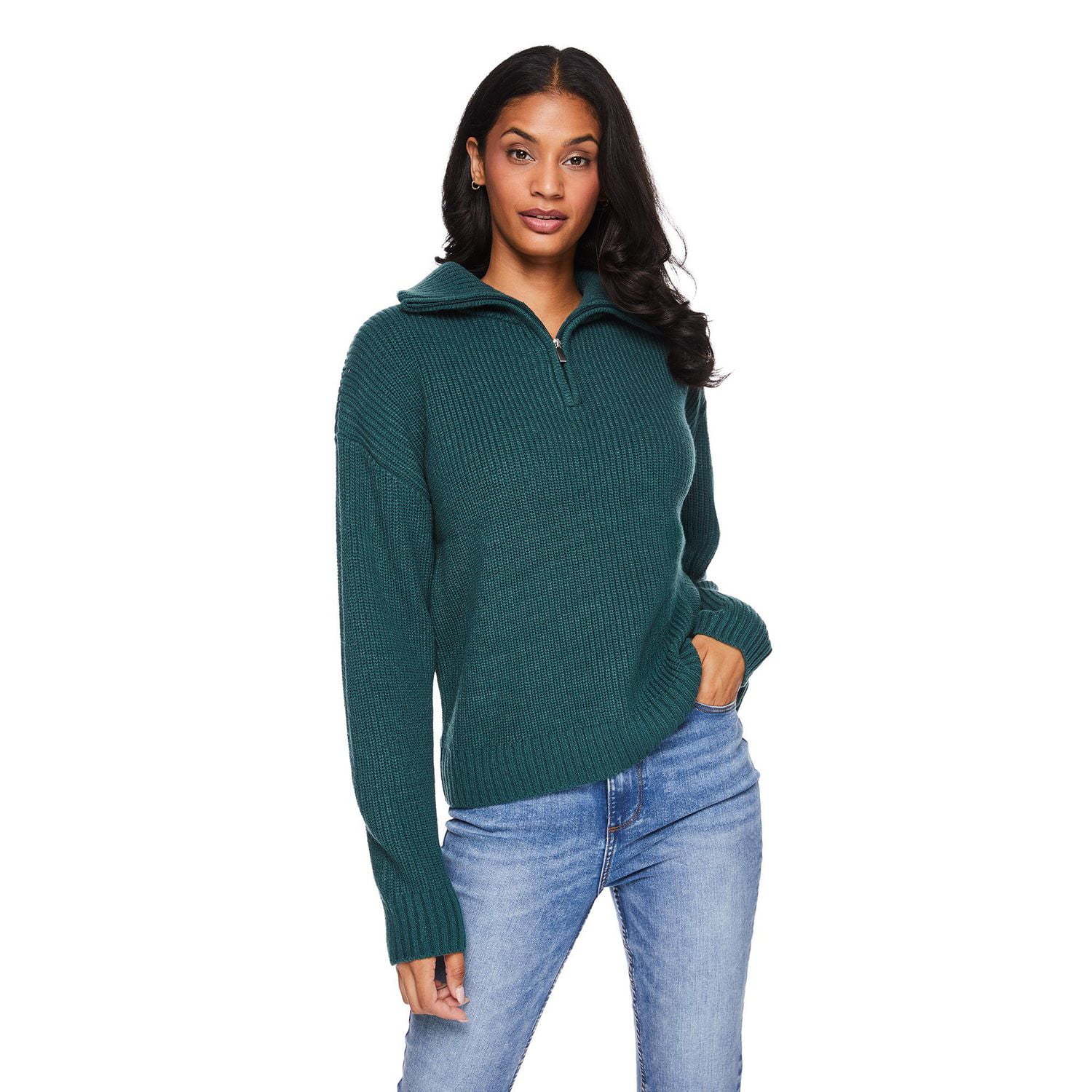 Click here for George Womens Quarter-Zip Sweater Xxl prices