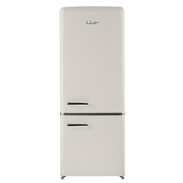 iio 7 Cu. Ft. Retro Refrigerator with Bottom Freezer in Wine Red ...