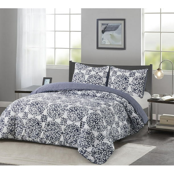 Chaps Comforter Set 2-Piece Reversible Microfiber Comforter Sham ...