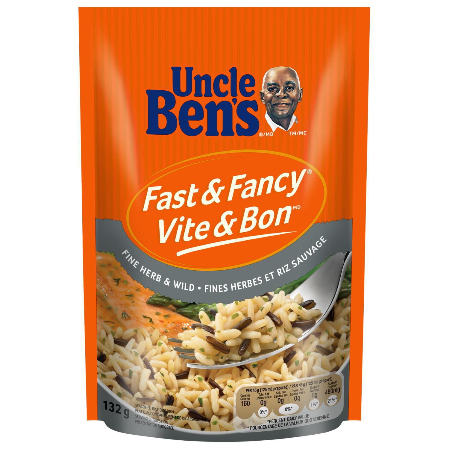 Uncle Ben's Fast and Fancy Fine Herb & Wild Rice, 132g | Walmart Canada