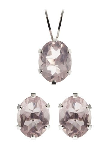 Click here for Jewels 4 Ever St. Silver Rose Quartz Earrings Pend... prices