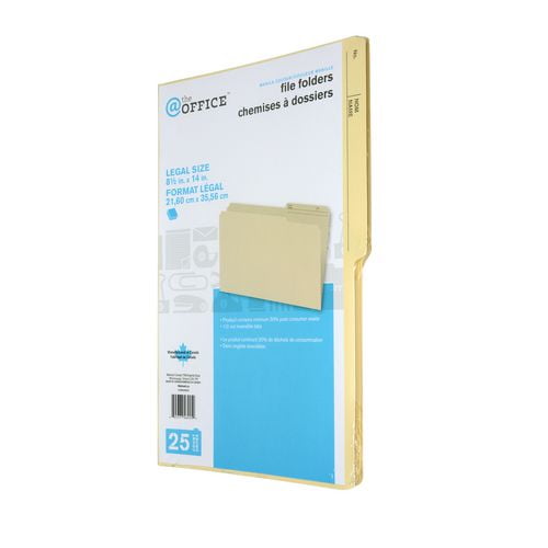 Manila Color Legal Size Reversible File Folders | Walmart Canada