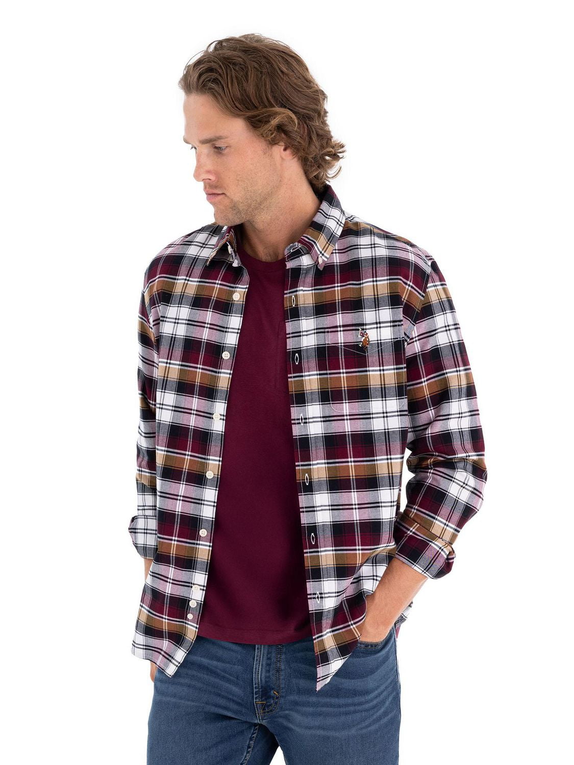 Click here for Us Polo Assn. U. S. Polo Assn. Mens Long Sleeve Bu... prices