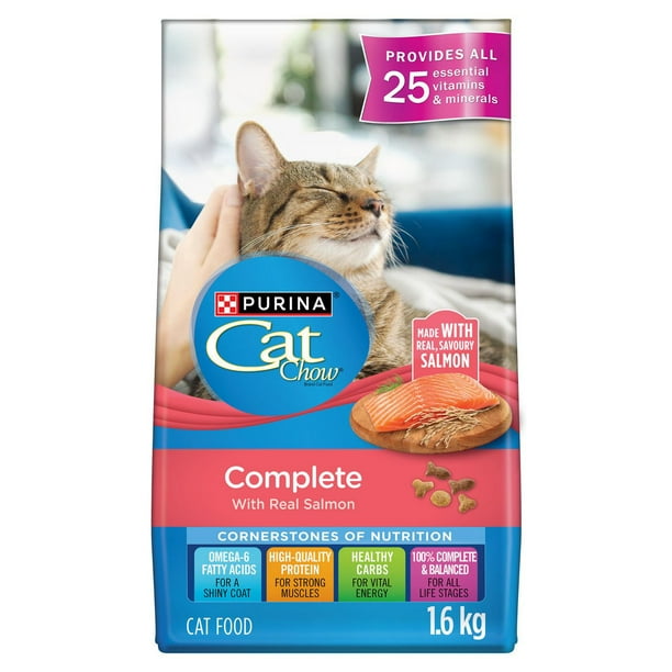 Cat Chow Complete with Real Salmon, Dry Cat Food, 1.6-6.4 kg - Walmart.ca