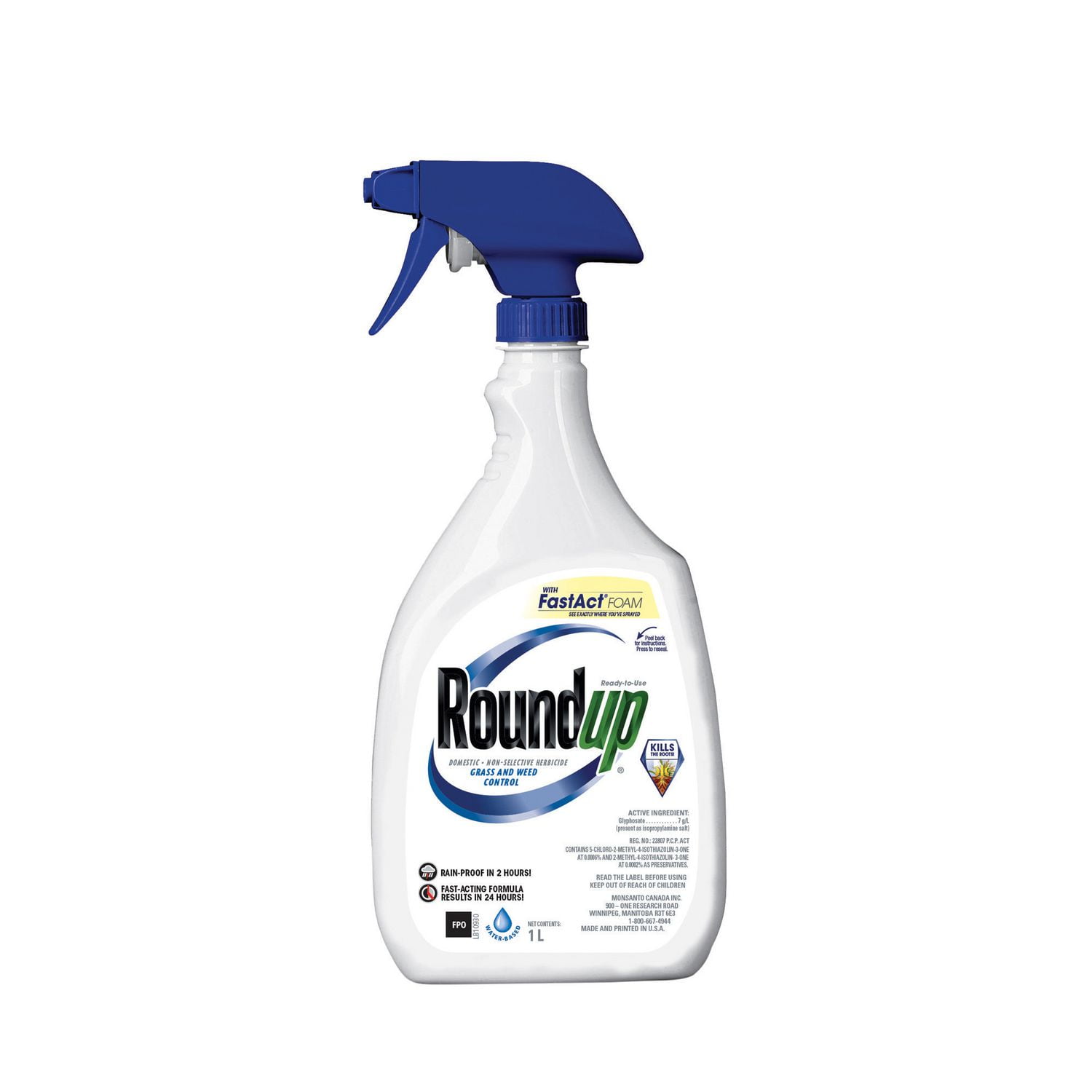 Roundup Ready-To-Use Non-Selective Herbicide with FastAct Foam 1L ...