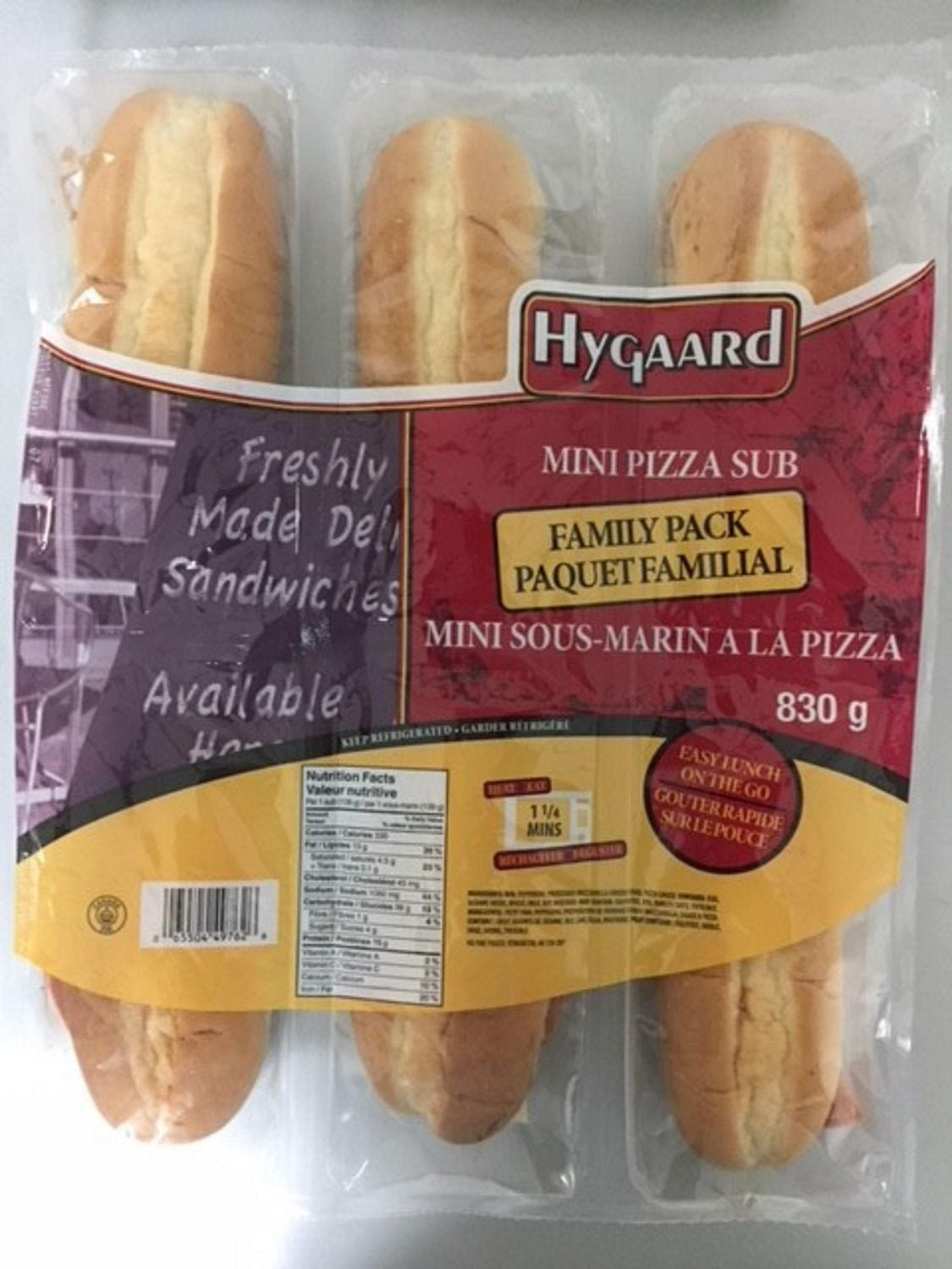 Hygaard Mini Pizza Sub Family Pack 6 Pack, 830g - Walmart.ca