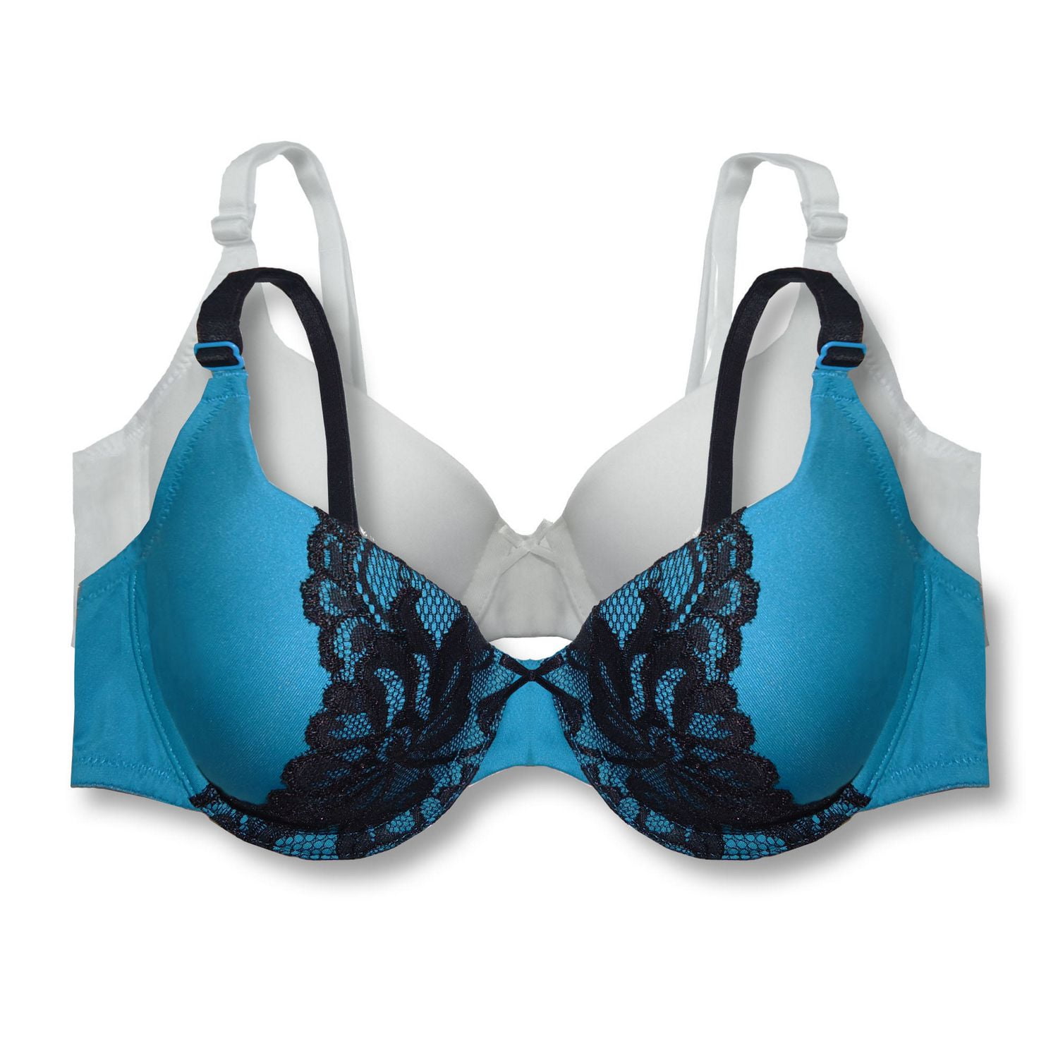 George Women's 2-Pack Lace T-shirt Bra | Walmart Canada