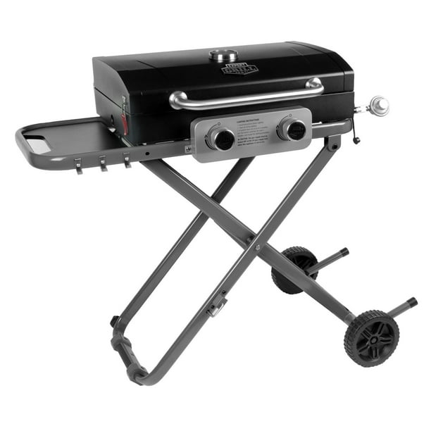 Expert Grill 2 Burner Foldable Propane Gas Grill, Black, GBC2519W-C ...