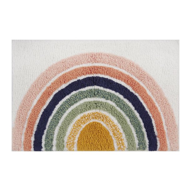 BTC Rainbow Cotton Pile Tufted Bath Rug - Walmart.ca