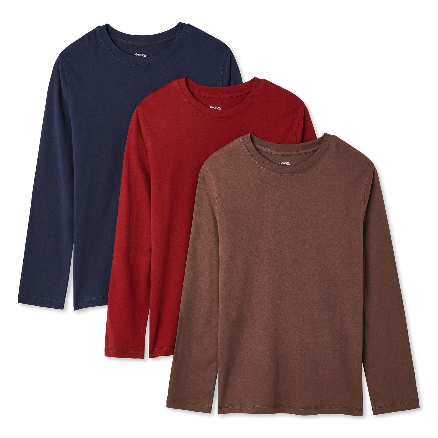 Click here for George Boys Long Sleeve Tee 3-Pack Xs prices