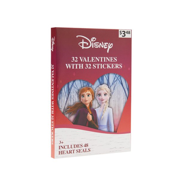 Frozen 2 Valentine's Day Cards, 32 Count, Classroom Exchange Cards with ...
