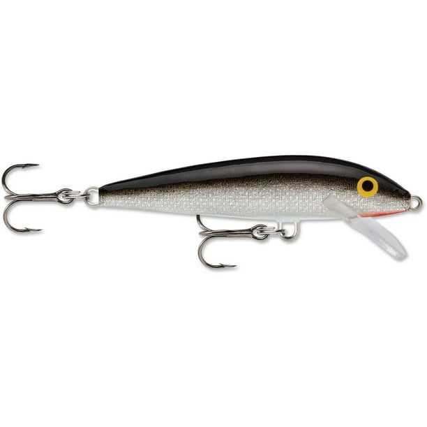 Rapala Original Floating 2-3/4", Silver, Natural minnow profile ...