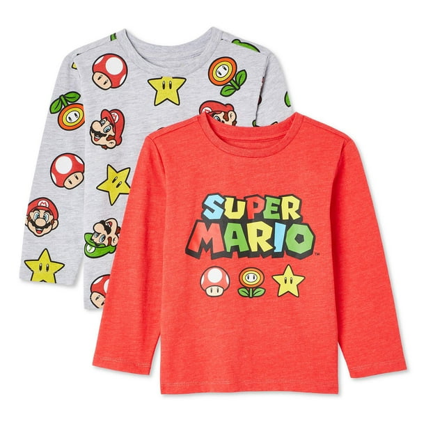 Super Mario Toddler Boys' Tee 2-Pack, Sizes 2T-5T - Walmart.ca