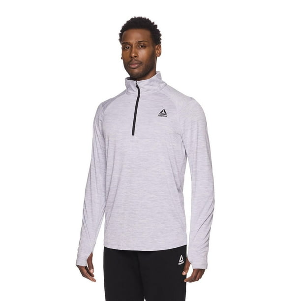 Reebok Men's Trail Quarter Zip Mock Long Sleeve Shirt - Walmart.ca