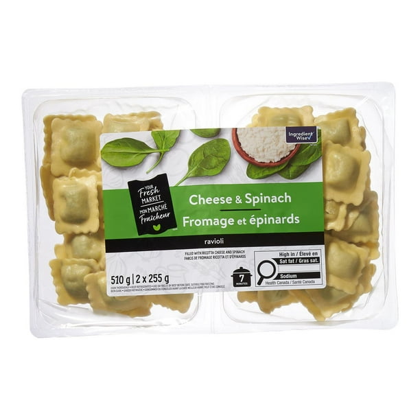 Your Fresh Market Cheese & Spinach Ravioli, 2 x 255 g (510 g total ...