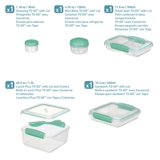 Sistema To Go 12-Piece Lunch Food Storage Container Set, 12 pieces ...