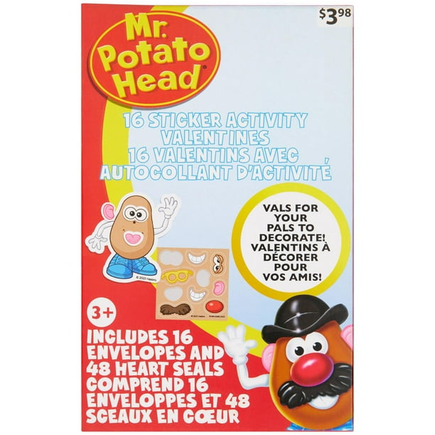 Mr. Potato Head Sticker Activity Valentine Cards, Sticker Activity ...