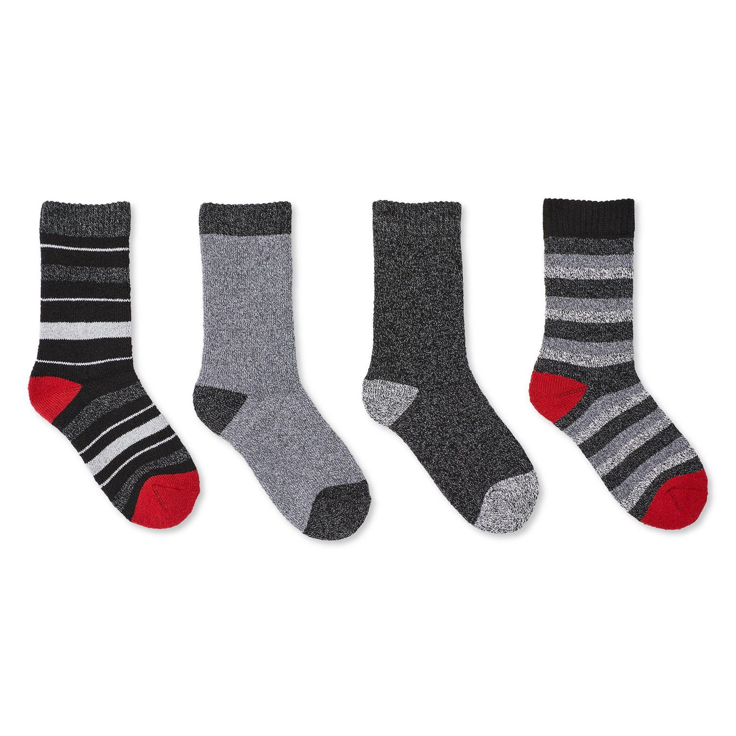 Click here for Athletic Works Boys Crew Socks 4-Pack M prices