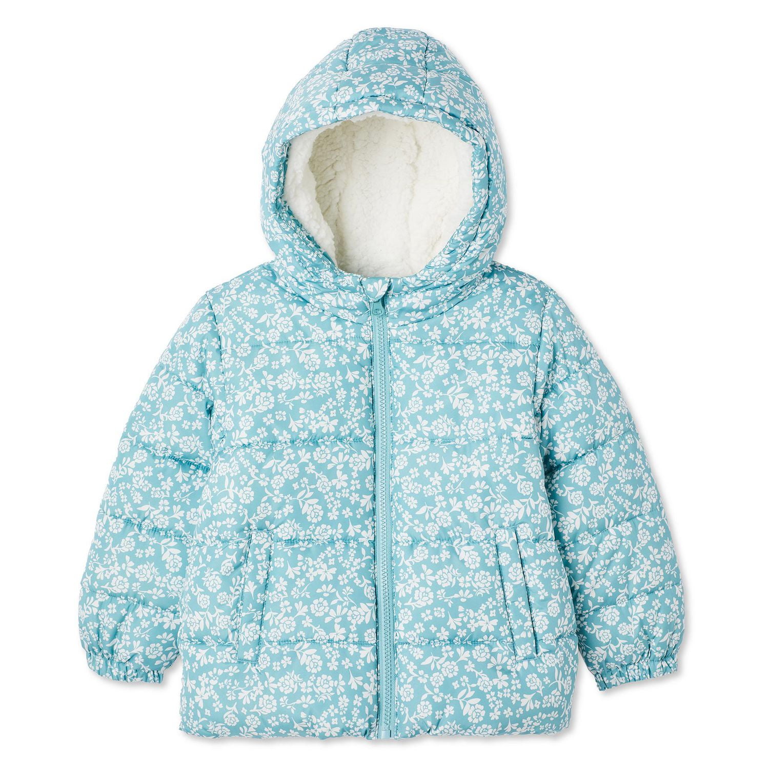 George Toddler Girls' Hooded Puffer Jacket, Sizes 2T-5T - Walmart.ca