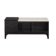 ACME Boyet Bench with Storage in Fabric & Black - Walmart.ca
