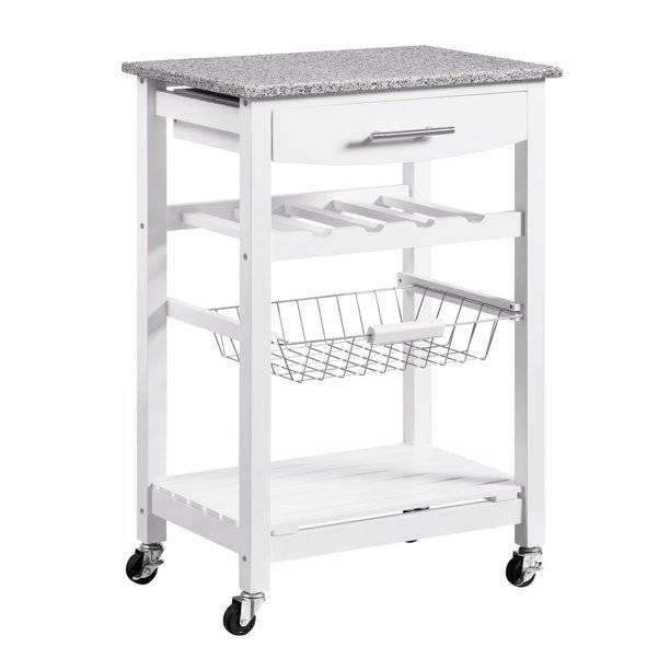 Randall White Kitchen Island With Granite Top - Walmart.ca