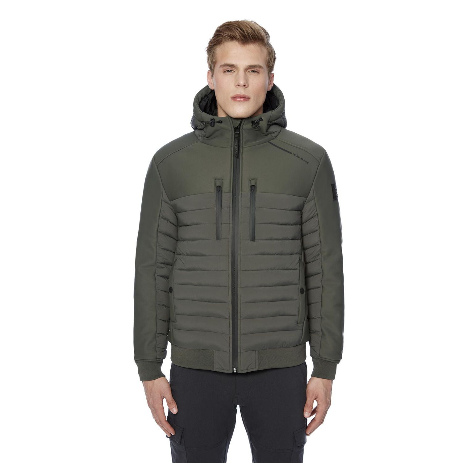 Click here for Dark Black Mens Hooded Jacket S prices