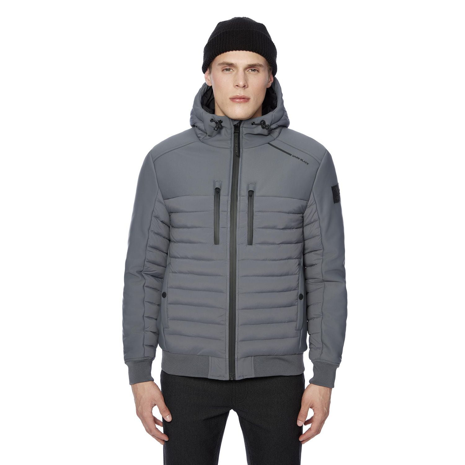 Click here for Dark Black Mens Hooded Jacket S prices