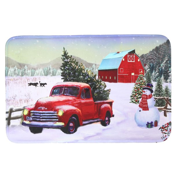 Memory Foam Digital Print Mat (Red Truck And Barn) - Walmart.ca