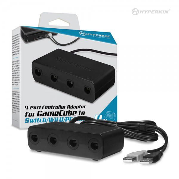 Hyperkin 4-Port Controller Adapter for GameCube to Switch/ Wii U/ PC ...