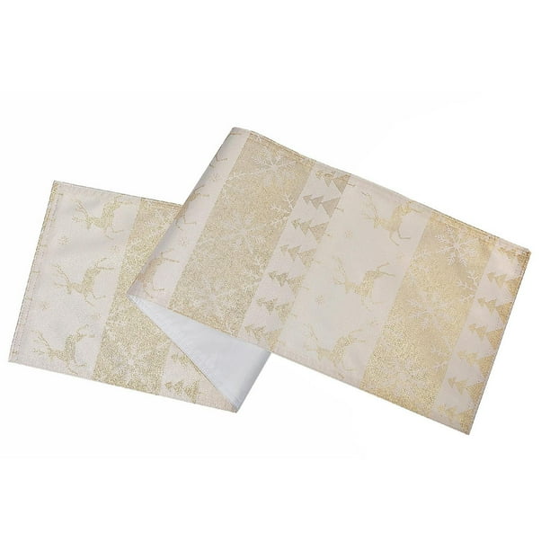 Lurex Table Runner (72") (Gold Jumping Reindeers) - Walmart.ca