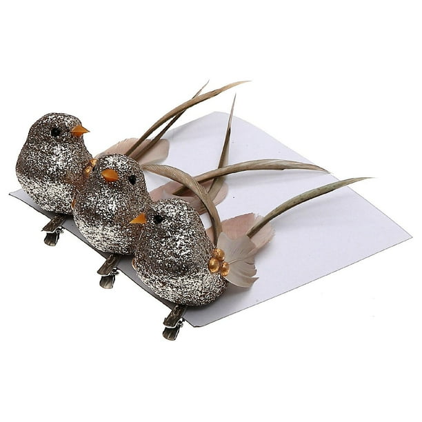 3 Pack Assorted Clip On Birds (Gold) - Set of 6 - Walmart.ca