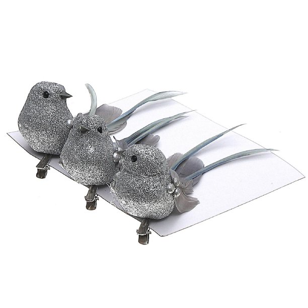3 Pack Assorted Clip On Birds (Silver) - Set of 6 - Walmart.ca